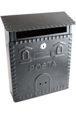 Cassetta Posta Casetta 701 Acciaio Vern Nero/Argento mm 230x90 H.mm 290 ...