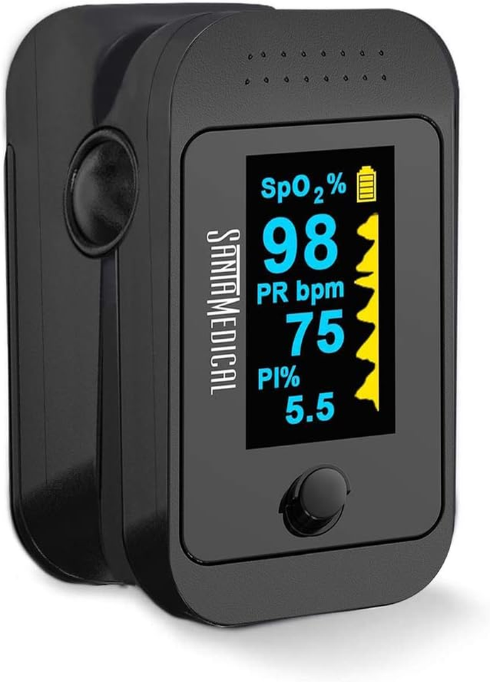 Dual Color OLED Pulse Oximeter Fingertip, Blood Oxygen Saturation ...