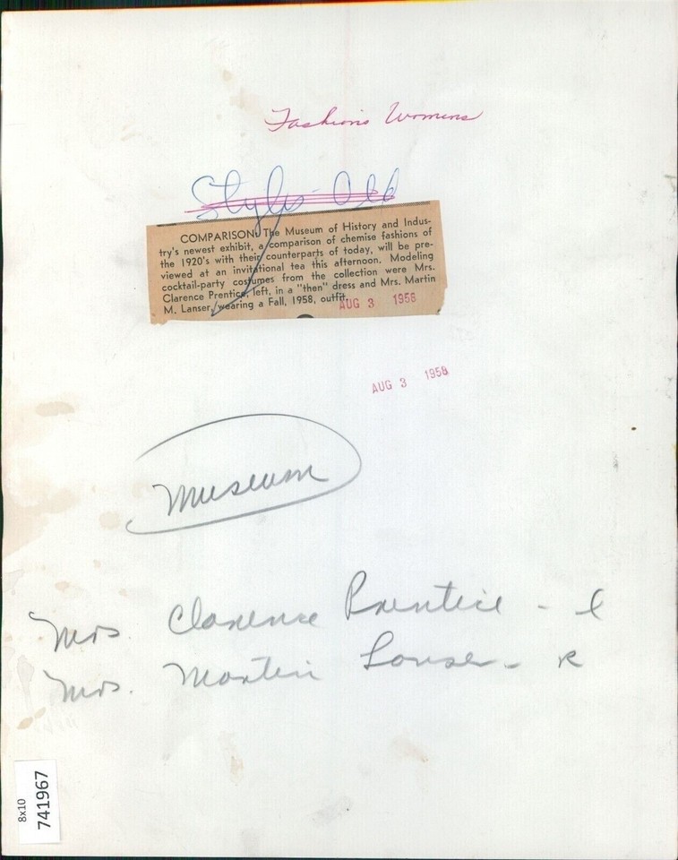 1956 Mrs Clarence Prantice Martin Louse Women Dress Museum History ...