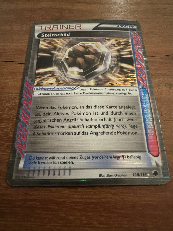 Pokemon 2013 Black &White Rock Guard Holo Plasma Freeze Steinschild ...