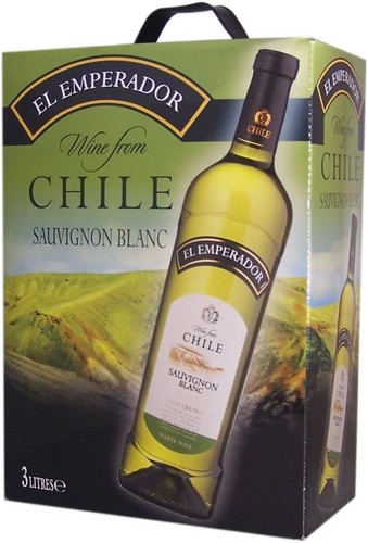 El Emperador - Vin blanc chilien Sauvignon Blanc cubi 3L Bag in Box ...