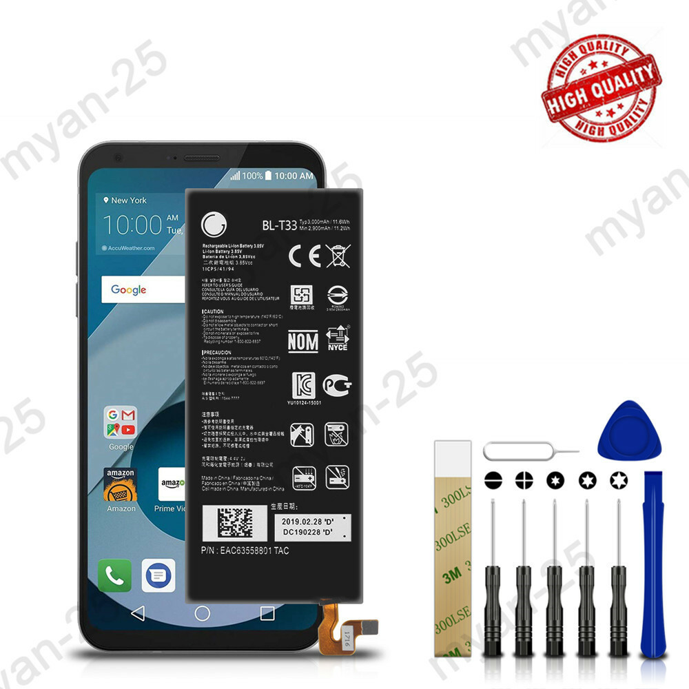 New BL-T33 Li-ion Battery For LG Q6 M703 LG-M703 3000mAh Tools | eBay