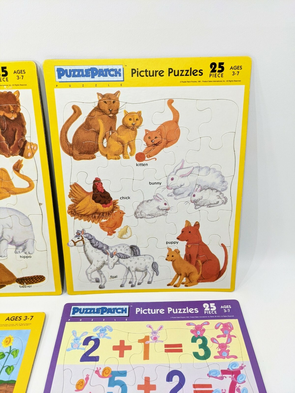 Lot Of 4 Vintage Children Puzzle Patch Picture Puzzles | eBay