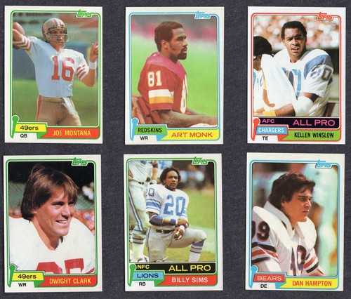 1981 Topps Football Complete Set 1-528 Joe Montana RC Rookie Card | eBay