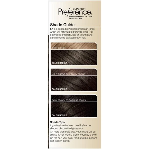 Dark Ash Brown Hair Color Chart