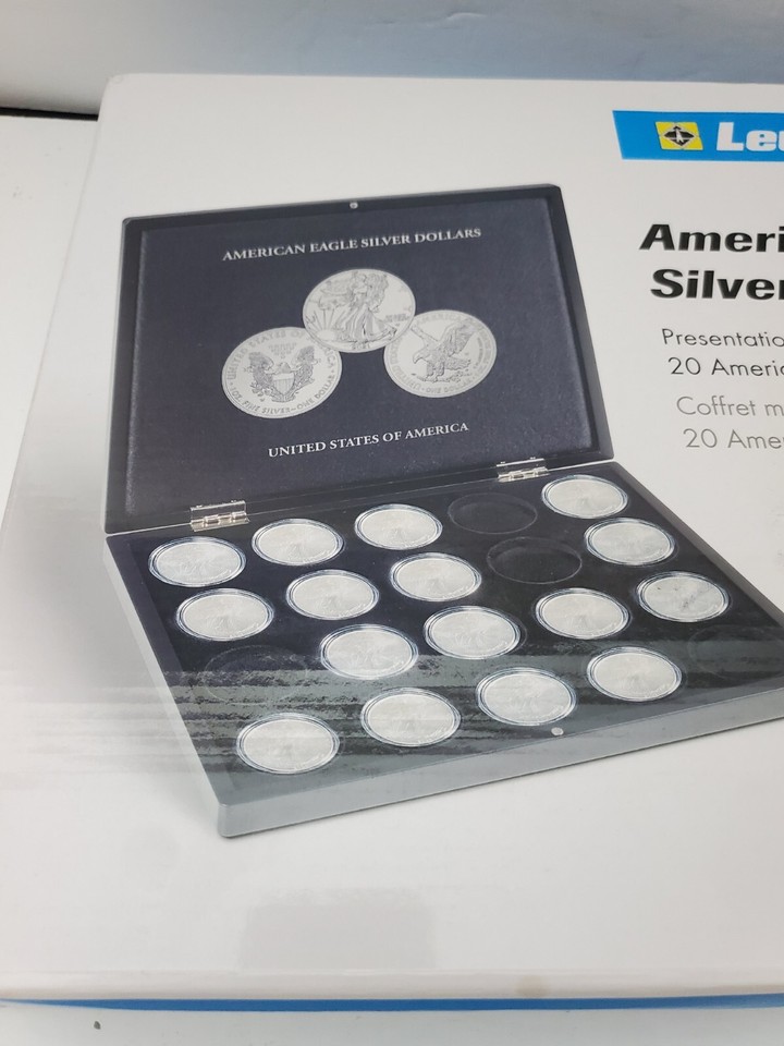 Silver Eagle Coin Collection Presentation Case for 20 American Eagle ...