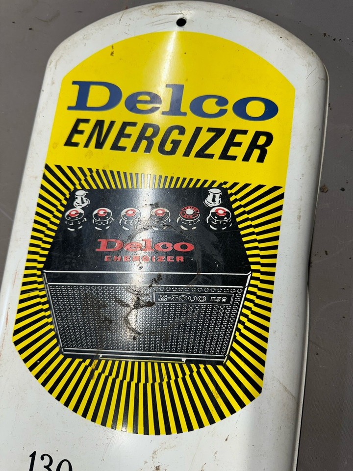 Vintage Delco Energizer Battery Thermometer GM Dealer Gas & Oil Filling ...
