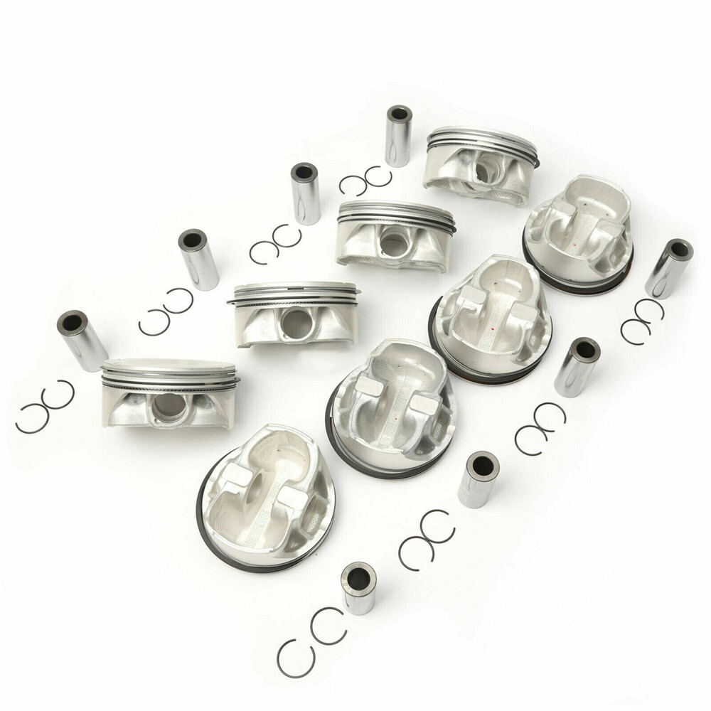 8 Pistons & Rings Fit For Mercedes-Benz C218 X218 W212 S212 M157 5.5L ...