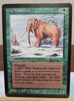 1x War Mammoth BETA English Unplayed MTG Magic The Gathering ...