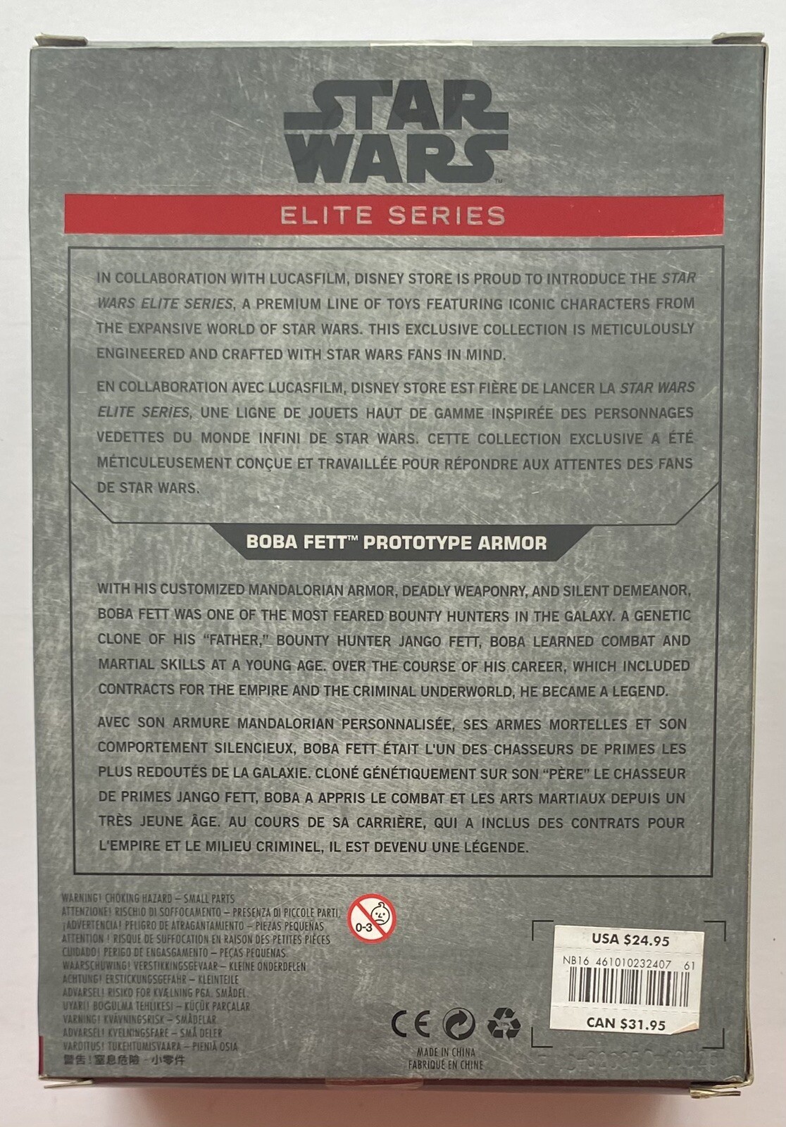 STAR WARS ELITE SERIES BOBA FETT PROTYPE ARMOR DIE-CAST ACTION FIGURE ...