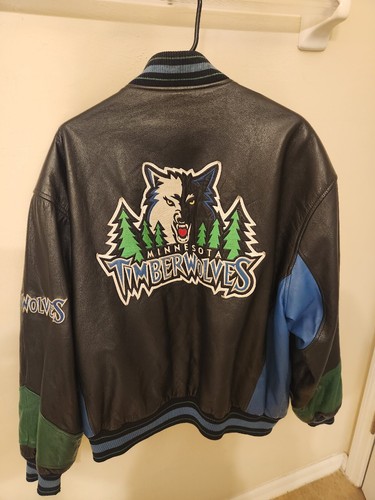 Vintage Minnesota Timberwolves NBA Jacket G-III Carl Bank's Leather ...