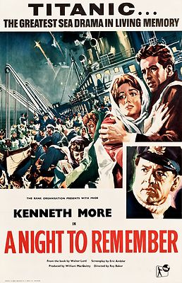 A Night To Remember movie poster (a) Titanic poster : 11" x 17 ...
