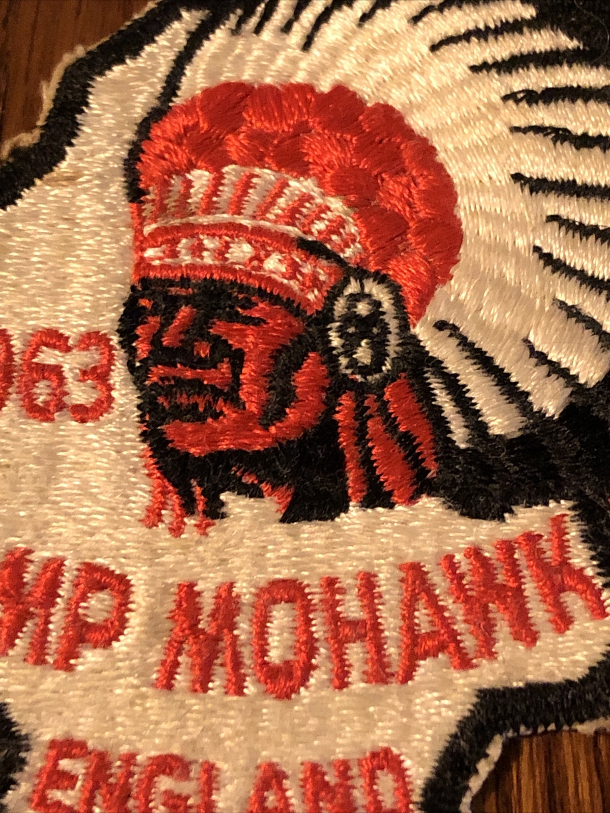 Vintage Camp Mohawk England 1963 Sew-On Patch BSA Boy Scouts Scouting ...