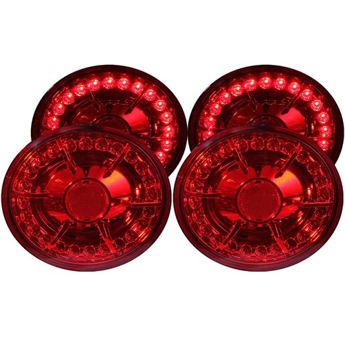 Chrome Red Lens Tail Light Assembly fits 2005-2012 Chevrolet Corvette ...