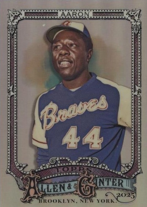 2025 Topps Allen & Ginter - Chrome Hank Aaron #13 Refractor for sale ...