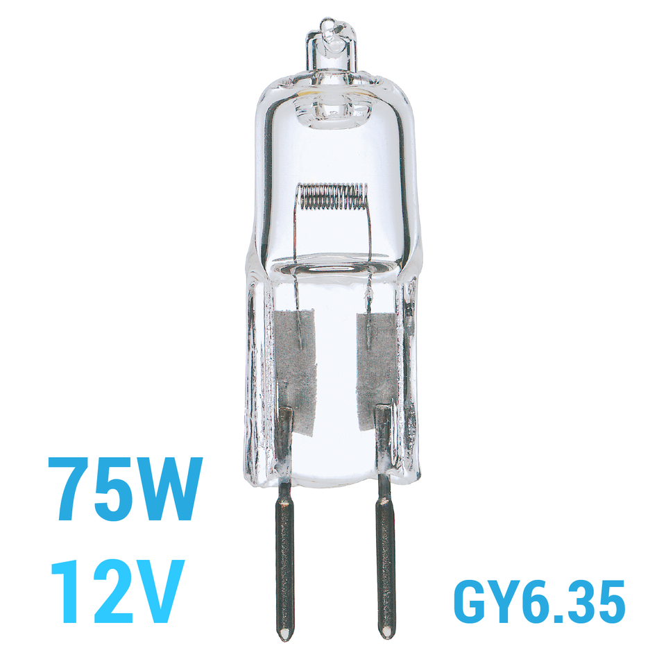 GY6.35 2-Pin Bi-Pin 120V 12V 24V Clear T4 JC JCD Type Bulb 25W 35W 50W ...