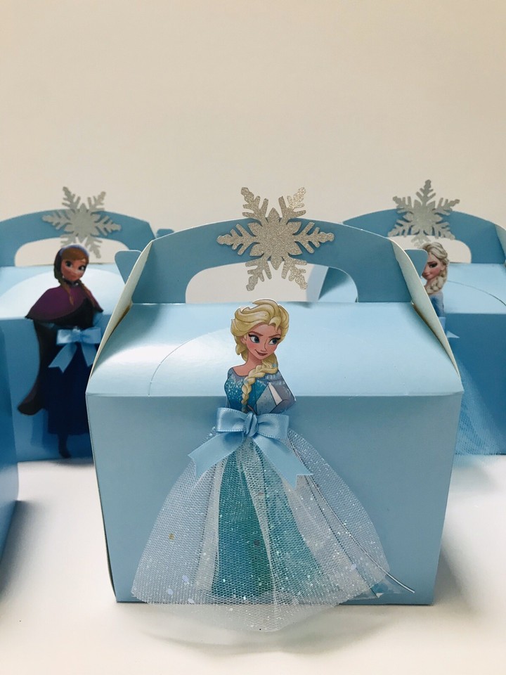 Frozen Party Bag 6 pack Elsa Anna Favour Boxes Sweet Cone Treat Bag ...