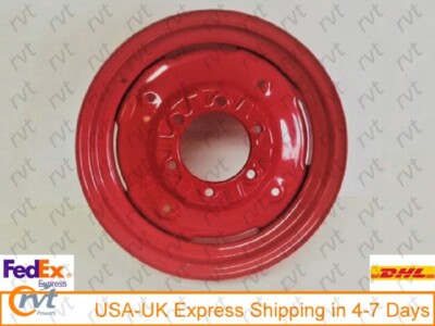 OEM 005554874R91, 000041685C08 FRONT WHEEL RIM 4.5" X 16" RED FOR 4505 ...