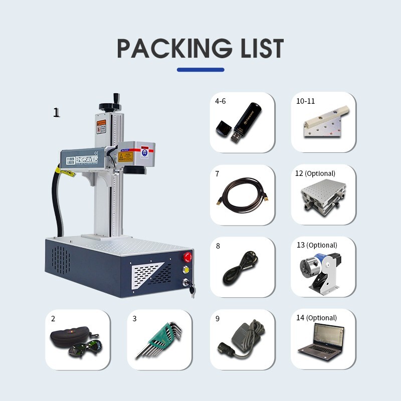 SFX JPT 30W Portable Fiber Laser Engraver for Ring/Nameplate/Serial NO ...