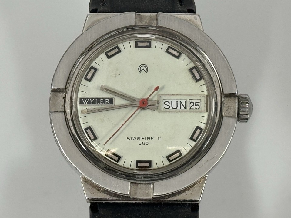 Vintage Wyler Lifeguard Watch- Starfire II 660 - 4106E - 1232 - Parts ...