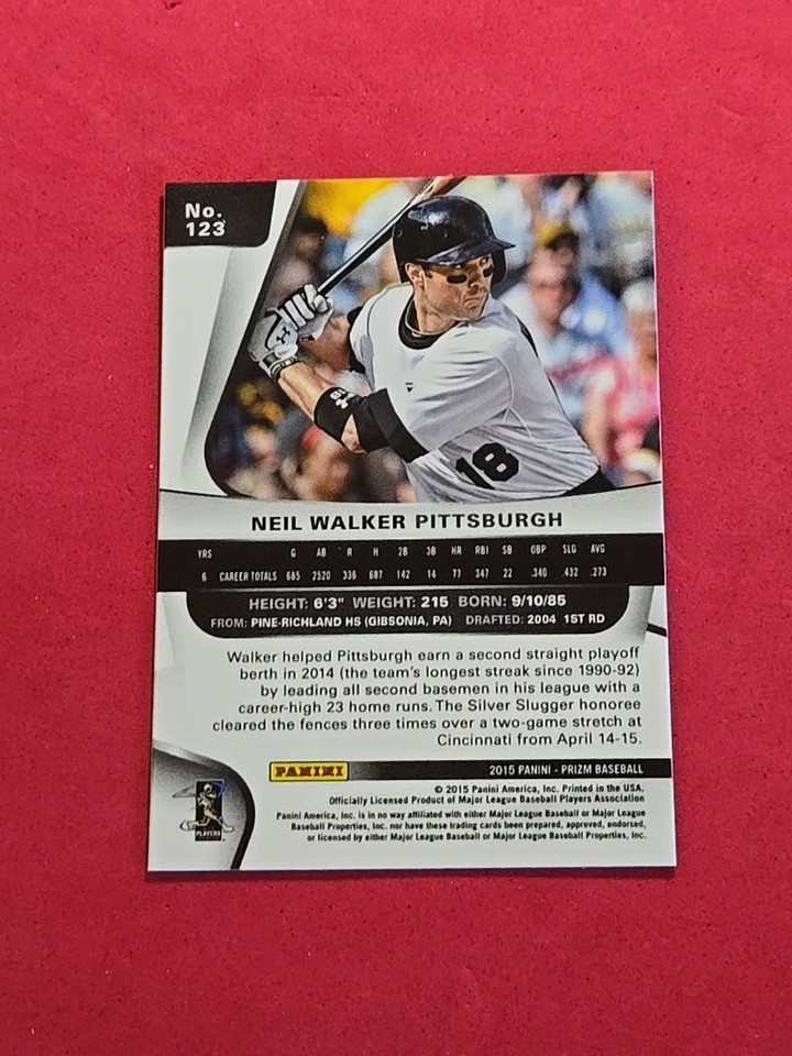 2015 Neil Walker Panini Prizm #123 | eBay