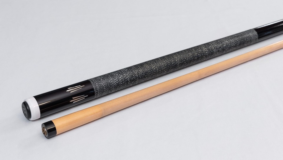 Joss Ebony 58" 2-Piece Pool Cue - Mother of Pearl Inlays - VG | eBay