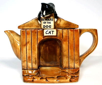 Swineside Teapottery Classic Wooden Dog Kennel Hand Crafted Painted ...