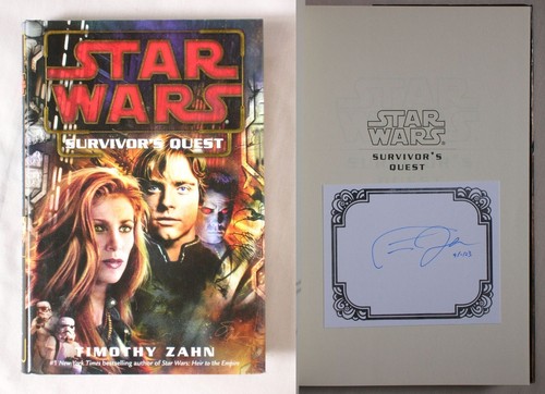 Signed 1st Ed SURVIVOR'S QUEST Timothy Zahn STAR WARS 2004 HARDCOVER ...