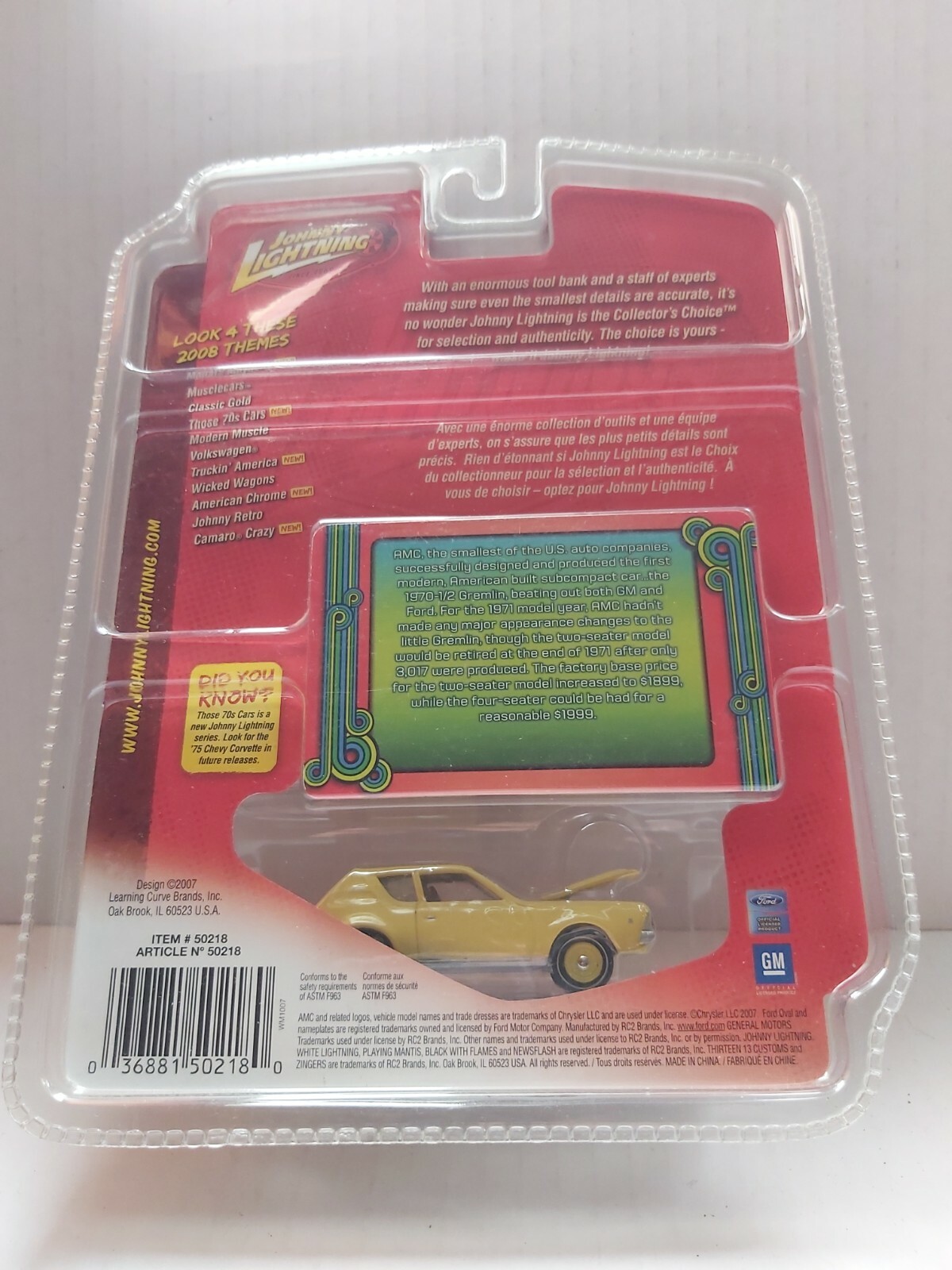 Johnny Lightning Those 70s Cars 71 AMC Gremlin | eBay