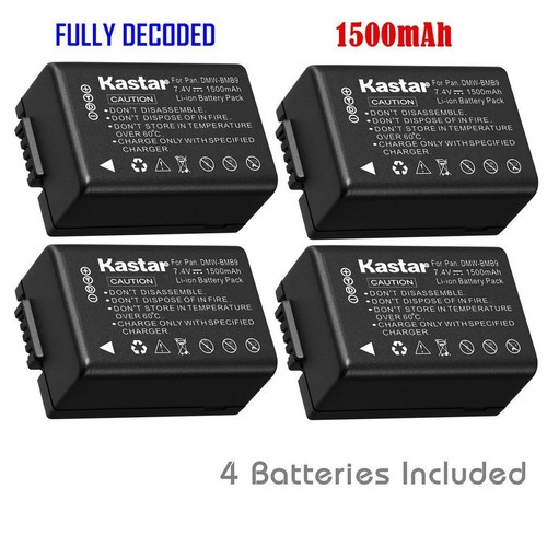 DMW-BMB9 Battery for Panasonic Lumix DMC-FZ40 FZ45 FZ47 FZ48 FZ60 FZ62 ...
