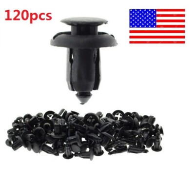 120Pcs Bumper Hood Fender Liner Clips Push Retainer for Honda Civic ...