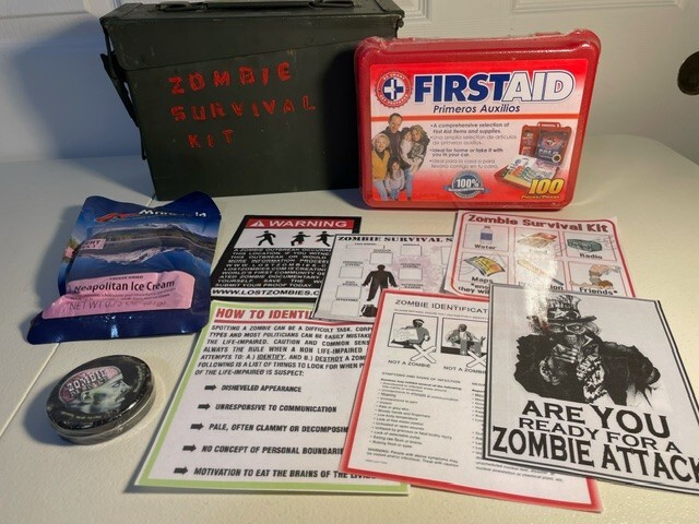 Zombie Apocalypse Survival Kit Gift Gifts For Preppers And Zombie