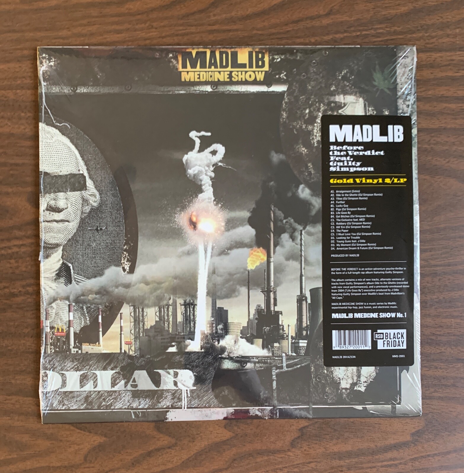 MADLIB MEDICINE SHOW NO 1 BEFORE THE VERDICT 2 LP GOLD VINYL NEW SEALED ...
