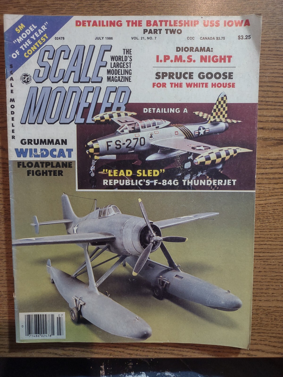 Scale Modeler Vol. 21 No. 7(JUL 1986) - Grumman Wildcat Floatplane ...