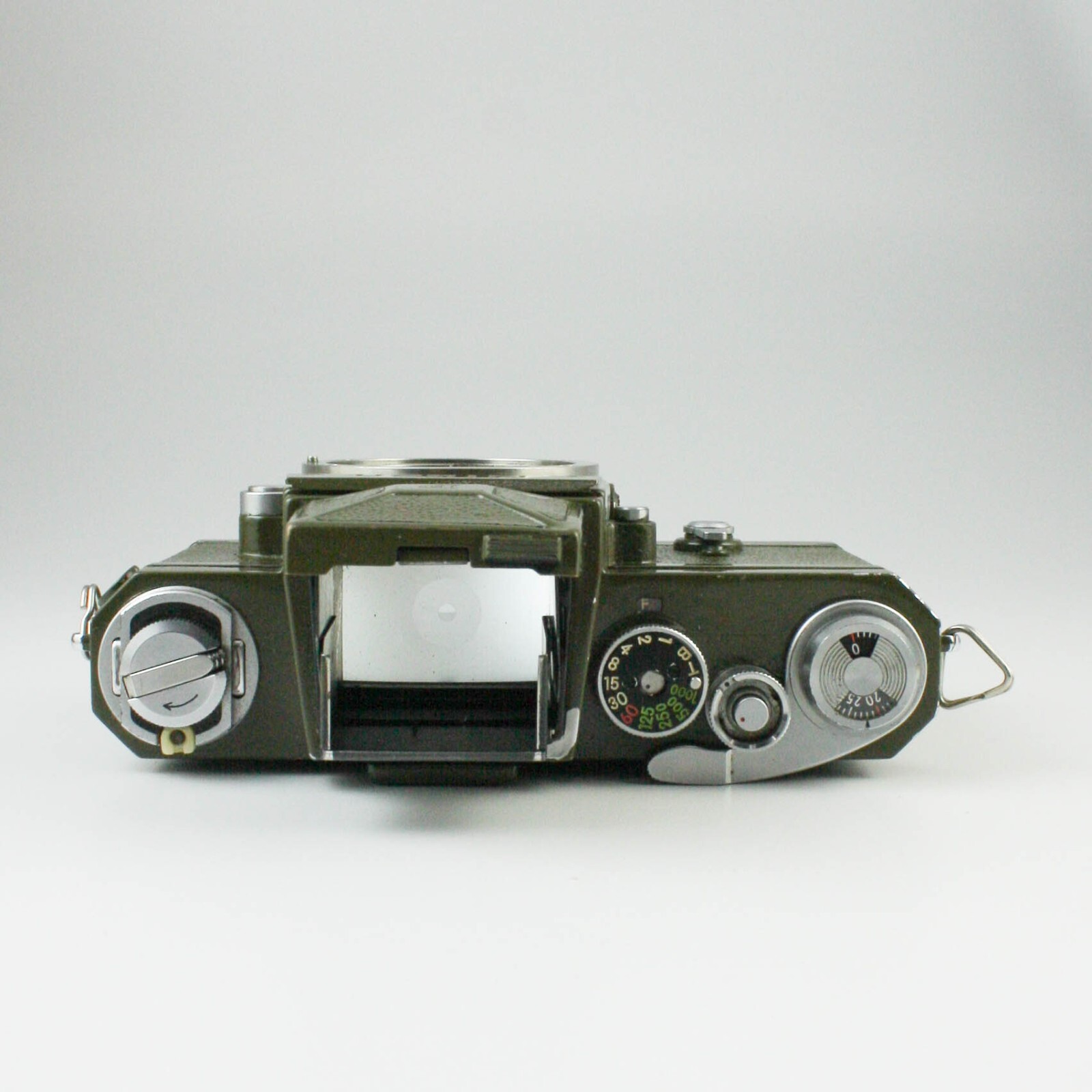 Nikon F Camera Body w/Waist Level Finder - Painted Green/Modified ...