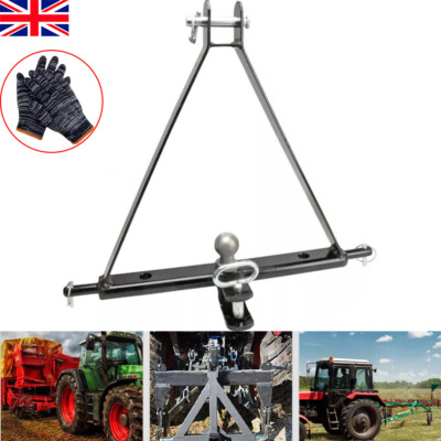 3 POINT LINKAGE TOW HITCH - Compact Tractor Mounted Towing Cat 1 ...