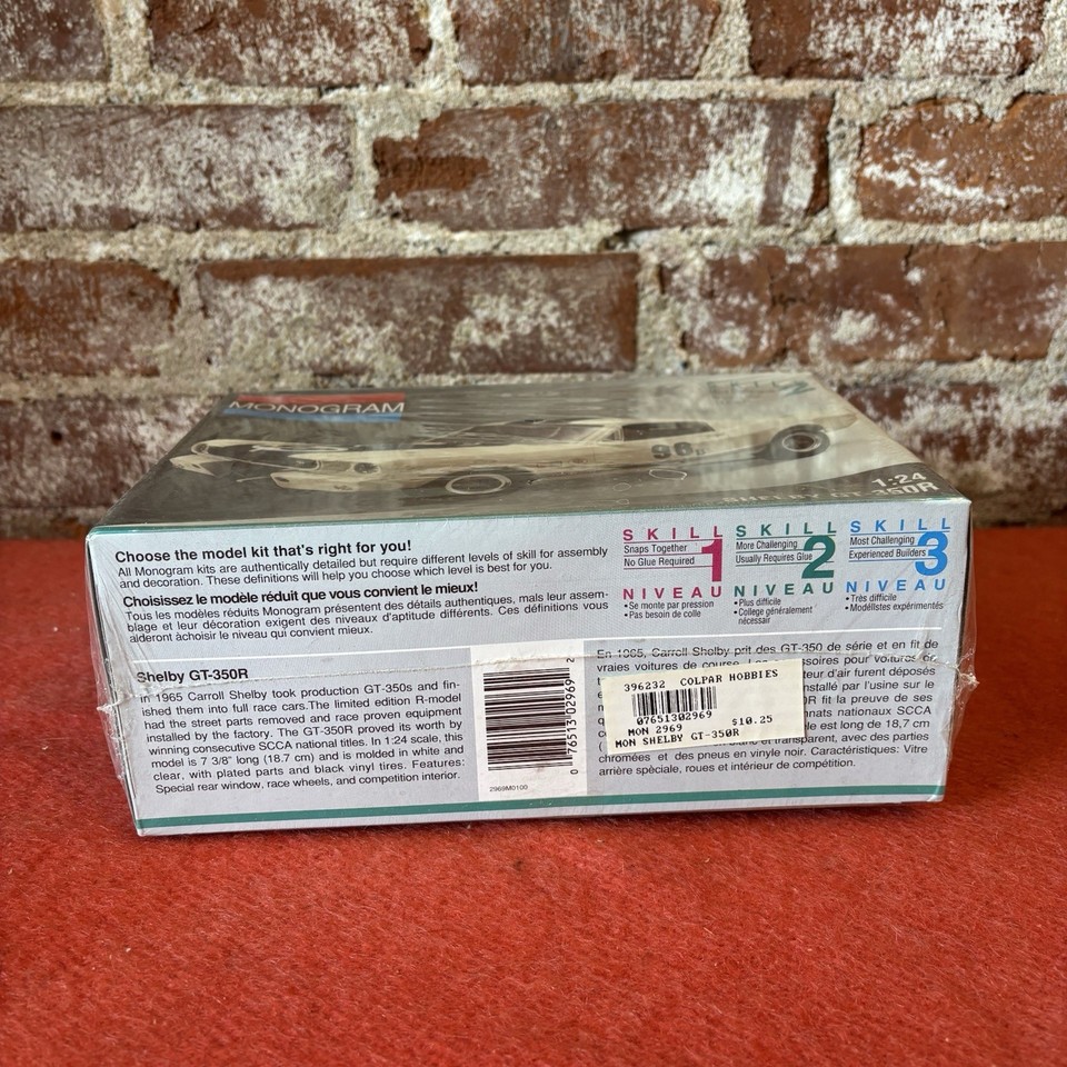 Monogram 1965 Shelby GT- 350R #2969 Model Kit 1/24 NOS Sealed | eBay