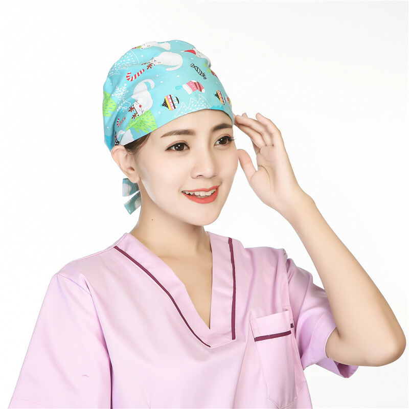 Clinic Medical Hat Doctor Surgical Print Women and Man Working Cap ...