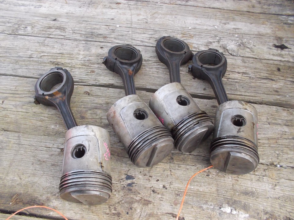 Farmall M IH tractor raised more power pistons piston 2323A rod rods ...