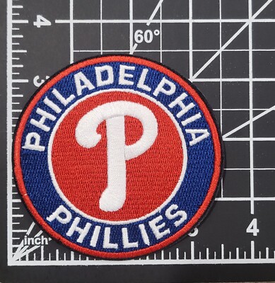 Philadelphia Phillies Iron On 3.5" Round Embroidered Patch~Free ...