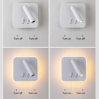 Wall Lamps Reading Strip Light Back Light Bedroom Sconce With Switch ...