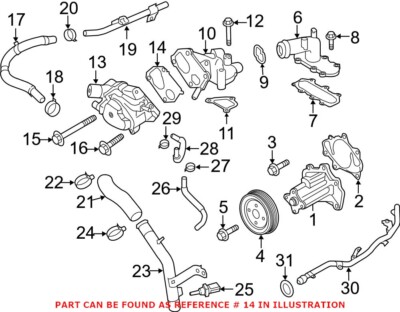Genuine OEM Engine Coolant Water Inlet Gasket For Nissan 11062EZ30A | eBay