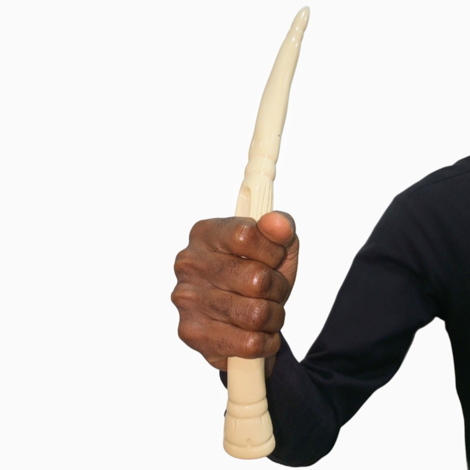 Elephant Tusk Replica, African Traditional Igbo Odu Hand Held Nze/Ozo ...