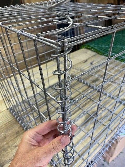 Gabion Spirals, Coils, Helicoils connectors, cages, 3mm wire, 100 cm ...