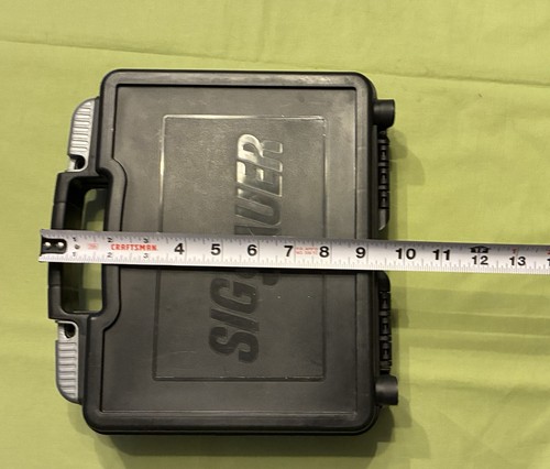 USED OEM SIG SAUER PLASTIC CASE LOT OF (9) STORAGE BOX BLACK FOAM P320 ...