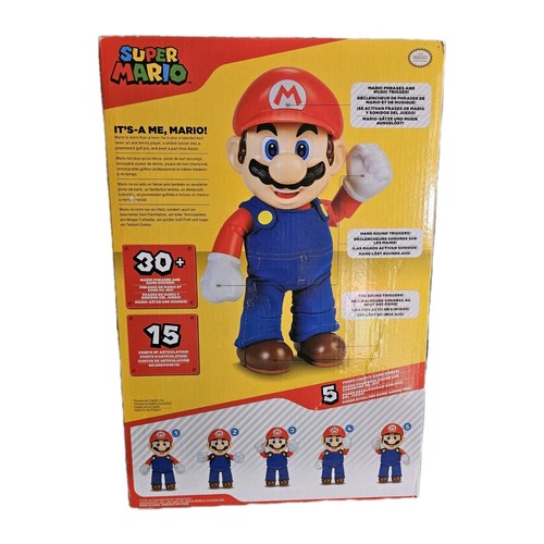 Jakks Super Mario It's-A Me, Mario! Talking 12 Inch Figure 30+ Phrases ...
