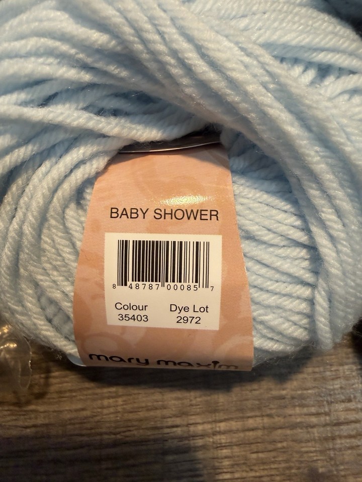 Mary Maxim Baby Kashmere Baby Shower Yarn 50 Gr 109 Yds Lot 13 Skeins ...