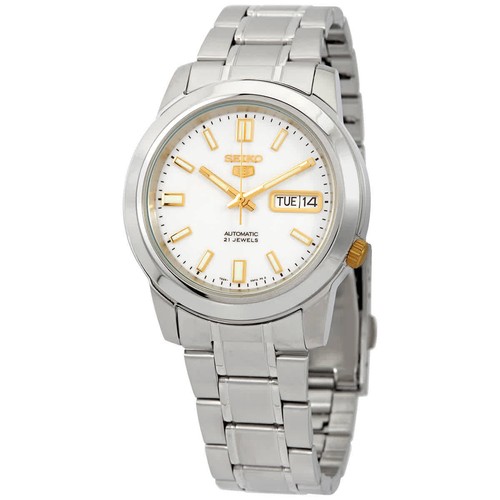 Seiko 5 Automatic White Dial Men's Watch SNKK07K1 | eBay