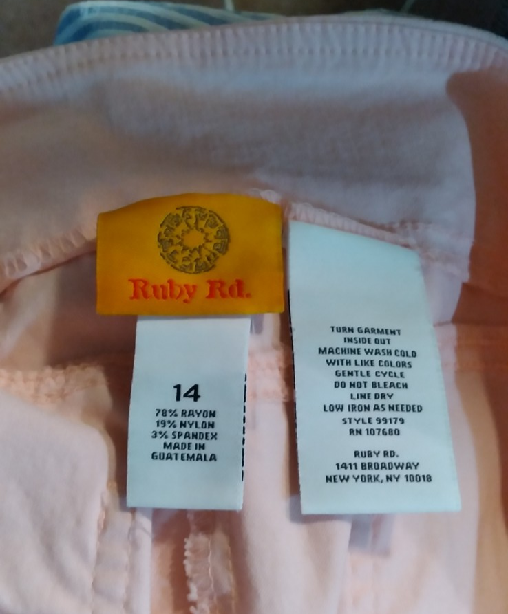 Ruby Road Stretchy Light Peach Colored Capri Pants Size 14 | eBay
