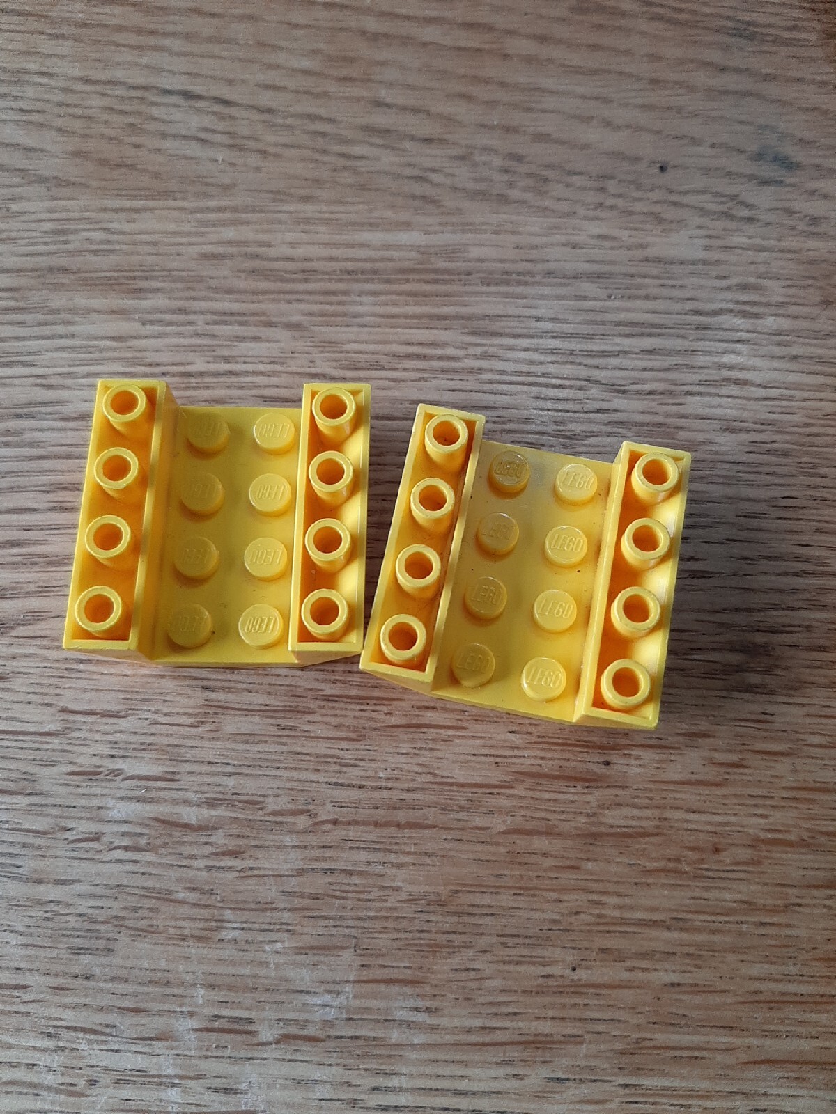 Lego Slope Inverted 45° Double 4x4 with 2x4 Open Centre [4854] Yellow ...